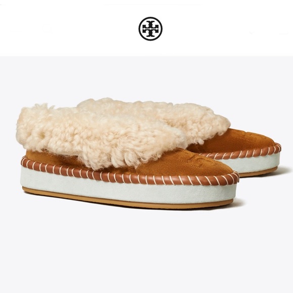 Tory Burch | Shoes | Tory Burch Genuine Shearling Fur Slipper Moccasin | Poshmark